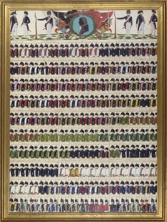New Uniform Designs for the Royal Prussian Army, 1799 Giclee Print ...