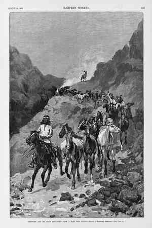 'Geronimo and His Band Returning from a Raid into Mexico. Drawn by ...