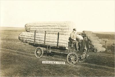 Giant Ears of Corn on Wagon, Nebraska Art Print | Art.com
