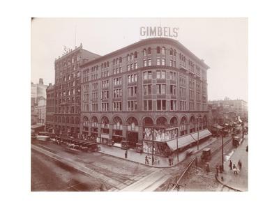 'Gimbel Brothers, Market Street at 9th, Southeast Corner, 1899' Giclee ...