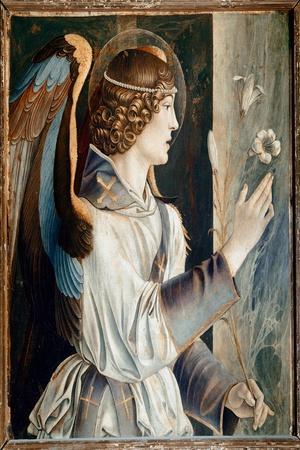 'Polyptych of St Vincent Ferrier: Angel of the Annunciation (Polyptych ...
