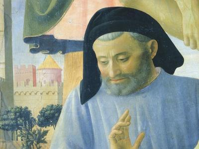 'Architect Michelozzo, Detail from Deposition from Cross or Altarpiece of Holy Trinity' Giclee ...