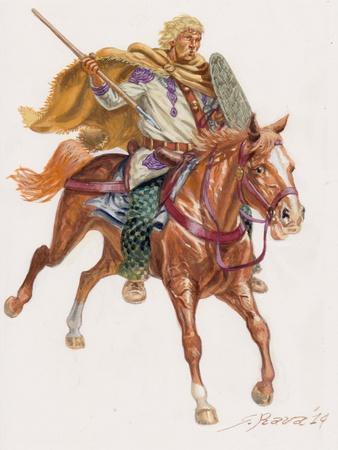 'Bagaudae Riding' Giclee Print - Giuseppe Rava | Art.com