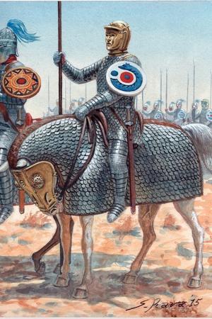 'Cataphract and Clibanarii of the Late Roman Empire' Giclee Print ...