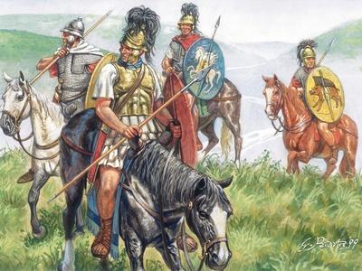 'Roman Antiquite (Republic): a Group of Roman Horsemen - Roman Republic ...