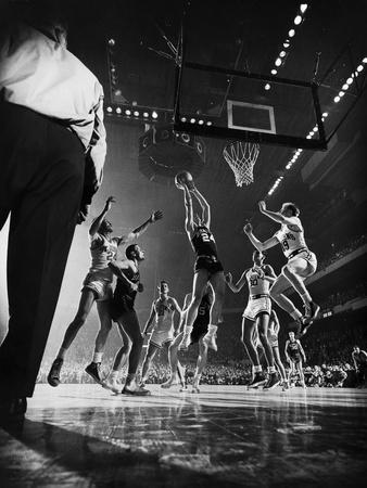 Vintage Basketball Photography Early 1900s Funny Basketball Art By Row