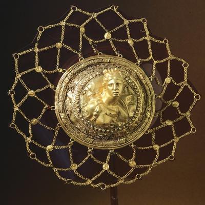 'Gold and Enamel Medallion from Thessaly, Greece' Giclee Print | Art.com