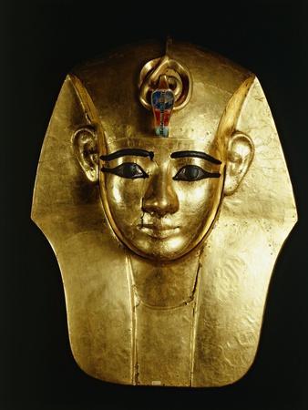 Gold Funerary Mask of Pharaoh Amenemope from Tanis Giclee Print | Art.com