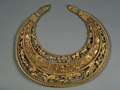 Gold Pectoral, from Dnepropetrovsk Region, Ukraine, Scythian ...