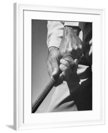 Golfer Ben Hogan Demonstrating Strong Grip for Woods and Irons Premium ...