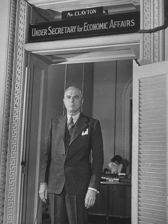 'Government Official William L. Clayton Posing for a Picture ...