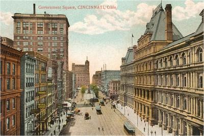 Government Square, Cincinnati, Ohio Art Print | Art.com