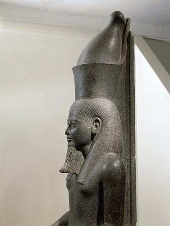 'Granite Statue of Horemheb before God Amon' Giclee Print | Art.com