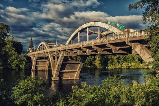 Grants Pass Oregon Bridge Photographic Print Dargall