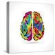 'Creative Brain with Paint Strokes' Art Print - graphicsdunia4you | Art.com