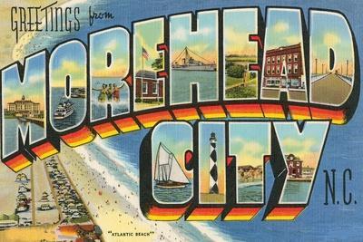 Greetings from Morehead City, North Carolina Art Print | Art.com