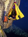 'Rock Climber Bivouacked in His Portaledge on an Overhanging Cliff ...