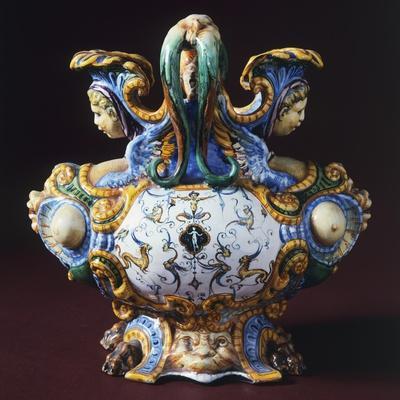 'Grotesque Decorated Vase, Ceramic, Urbino Manufacture, Italy, 16th ...