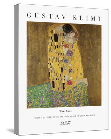 Exhibit - Glow Stretched Canvas Print - Gustav Klimt | Art.com