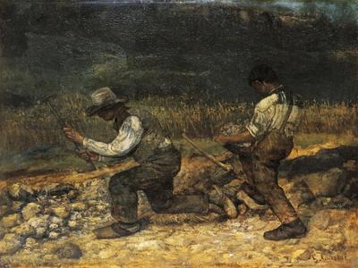 The Stonebreaker Giclee Print - Gustave Courbet | Art.com