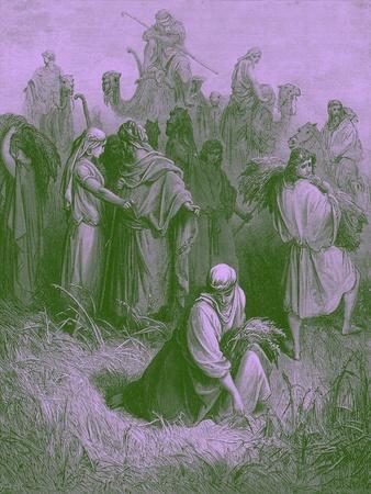 Boaz and Ruth - Bible Giclee Print - Gustave Dore | Art.com