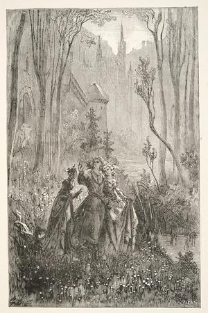'The Countess of the Fountain and Her Damsels, from 'Stories of the ...