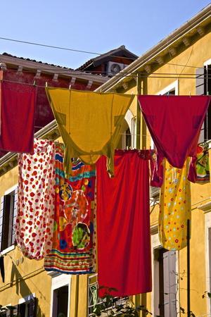 'Washing Day, Laundry Drying, Castello, Venice, UNESCO World Heritage ...