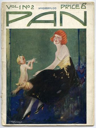 'Mezmerized Women Listening to Pan Playing Pipes' Art Print - H.H ...