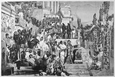 The Emperor Nero Punishes Christians Who are Accused of Setting Fire to ...