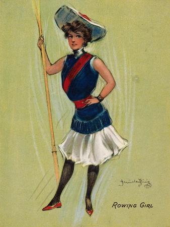 'Rowing Girl' Giclee Print - Hamilton King | Art.com