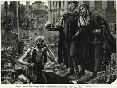'Hamlet and Horatio in the Graveyard' Giclee Print | Art.com