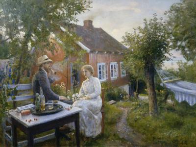 'Summer in Aasgaardstrand' Giclee Print - Hans Gude | Art.com