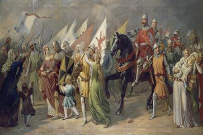 Return of Zurich Soldiers from the Battle of Dattwil, 1351 - by Oeri ...