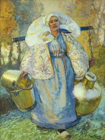 The Water Carrier Giclee Print - Hans Von Bartels | Art.com