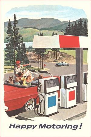 Happy Motoring Art Print | Art.com