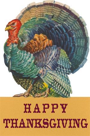 'Happy Thanksgiving, Angry Turkey' Art Print | Art.com