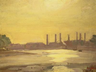 'The Thames at Chelsea' Giclee Print - Harold Gilman | Art.com