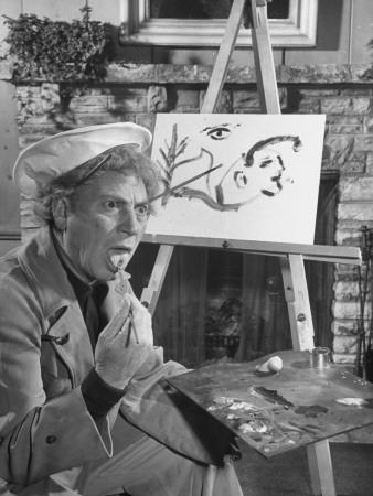 'Harpo Marx Painting' Photographic Print | Art.com