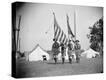 Four Marching Boy Scouts during National Jamboree with Washington ...
