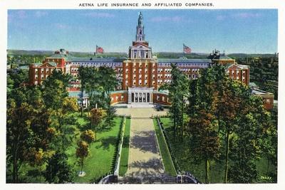 'Hartford, Connecticut - Exterior View of Aetna Life Insurance Building ...