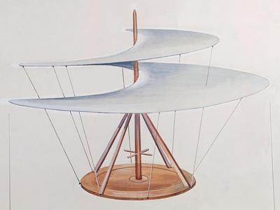 Helicopter, Drawing, Machines of Leonardo Da Vinci (1452-1519) Giclee ...