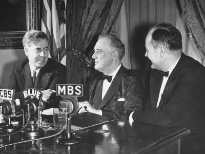 'Henry A. Wallace and Claude R. Wickard Lining Up for Farm Broadcast ...