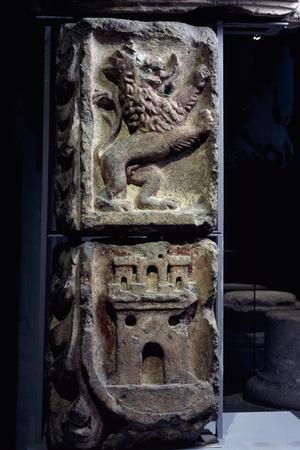 'Heraldic Shield with Symbols of Castile' Giclee Print | Art.com