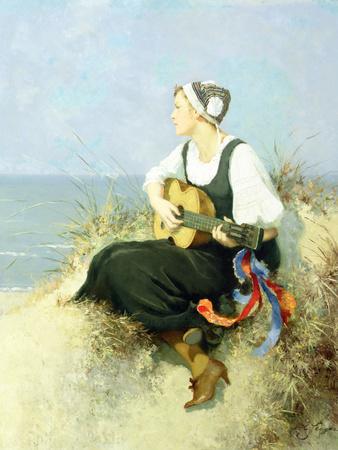'On the Beach by Hermann Seeger' Giclee Print - Hermann Seeger | Art.com