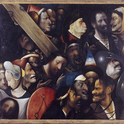 'Christ Carrying the Cross - Peinture De Hieronymus (Jerome, Jheronimus) Bosch (C. 1450-1516 ...