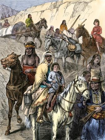 History of Indigenous Peoples: Cheyenne Indians Going to their Reserve ...