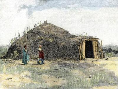 History of Indigenous Peoples: Hut in Land of the Indians of Omaha, the ...