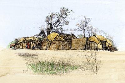 History of Indigenous Peoples: Mat Huts of the Omaha Indians (Sioux ...