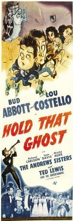 Hold That Ghost, Lou Costello, Bud Abbott, Andrews Sisters, 1941 Art ...
