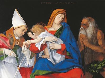 'Holy Conversation (Virgin Mary with Child Between St Ignatius of ...